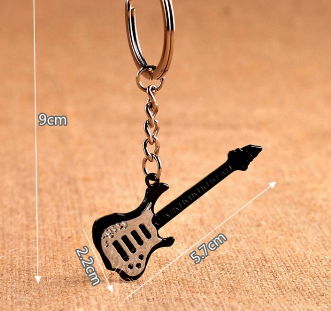 Metal Guitar Keychain – The Guitar Zone