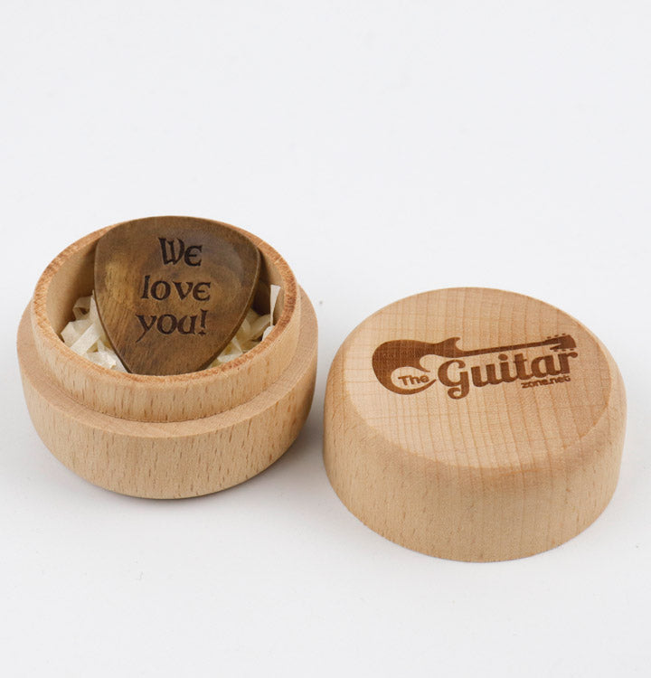 Beautiful Customized Wood Name Pick + Wooden Gift Box – The Guitar Zone