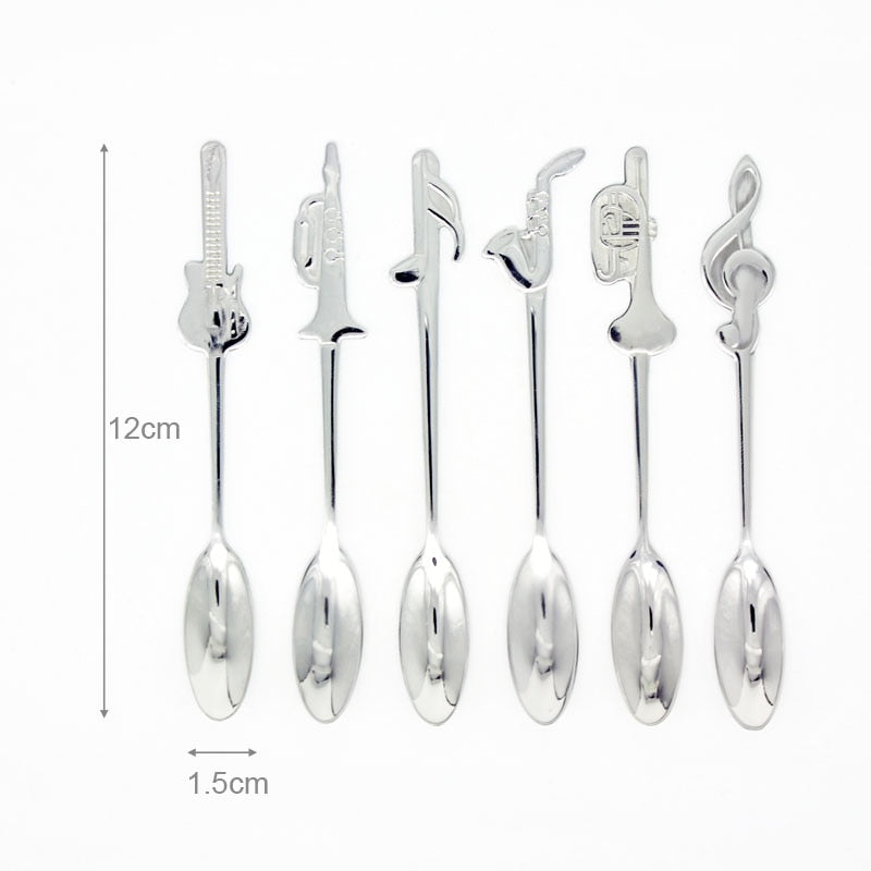 Music Instrument Stainless Steel Coffee Spoons – The Guitar Zone