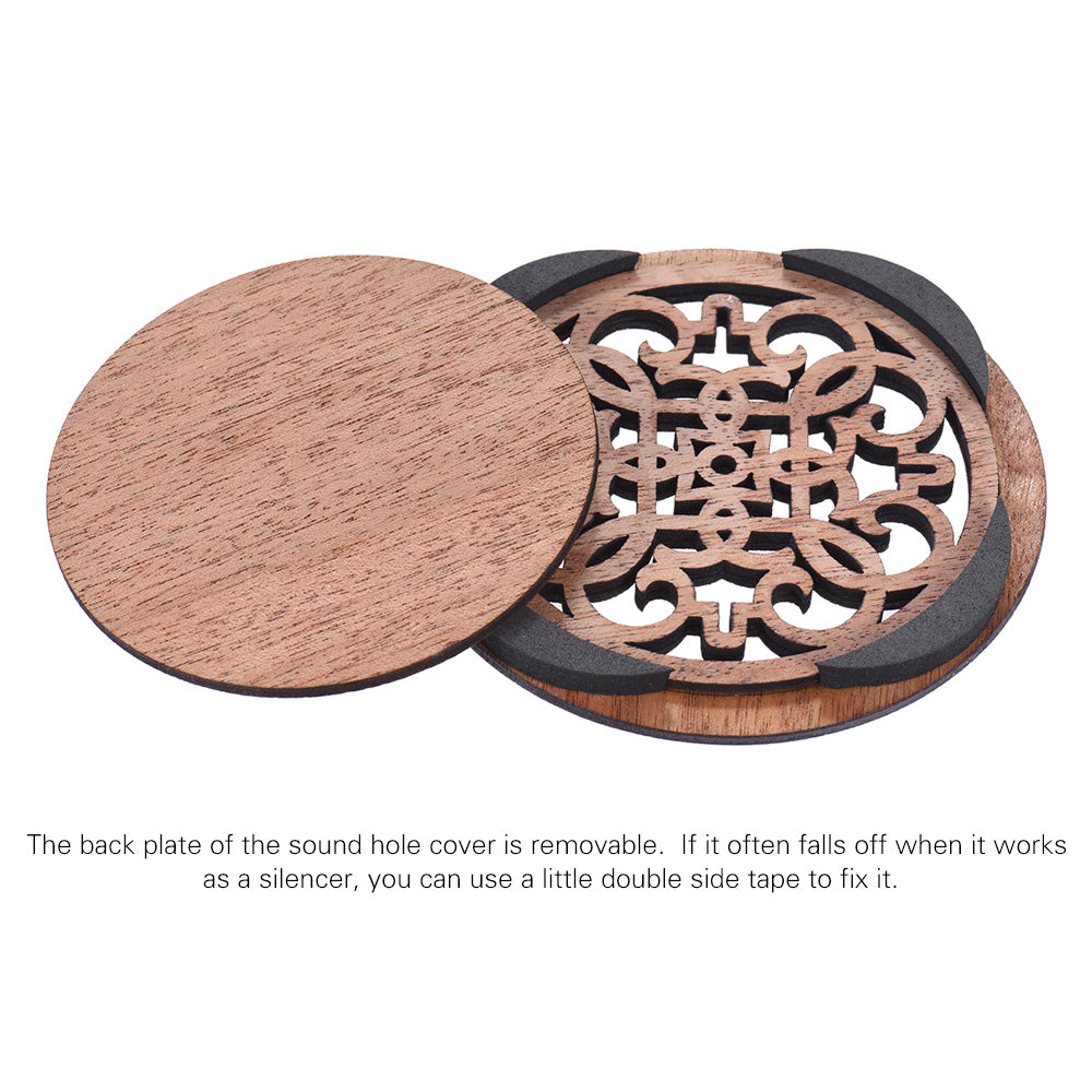 Guitar Sound Hole Cover Mahogany Wood for EQ Acoustic – The Guitar Zone