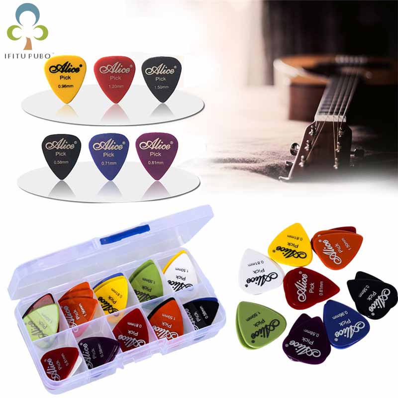 50pcs guitar picks + 1 Clear Plastic Storage Box – The Guitar Zone