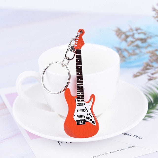 Wooden Miniature Guitar Keychain – The Guitar Zone